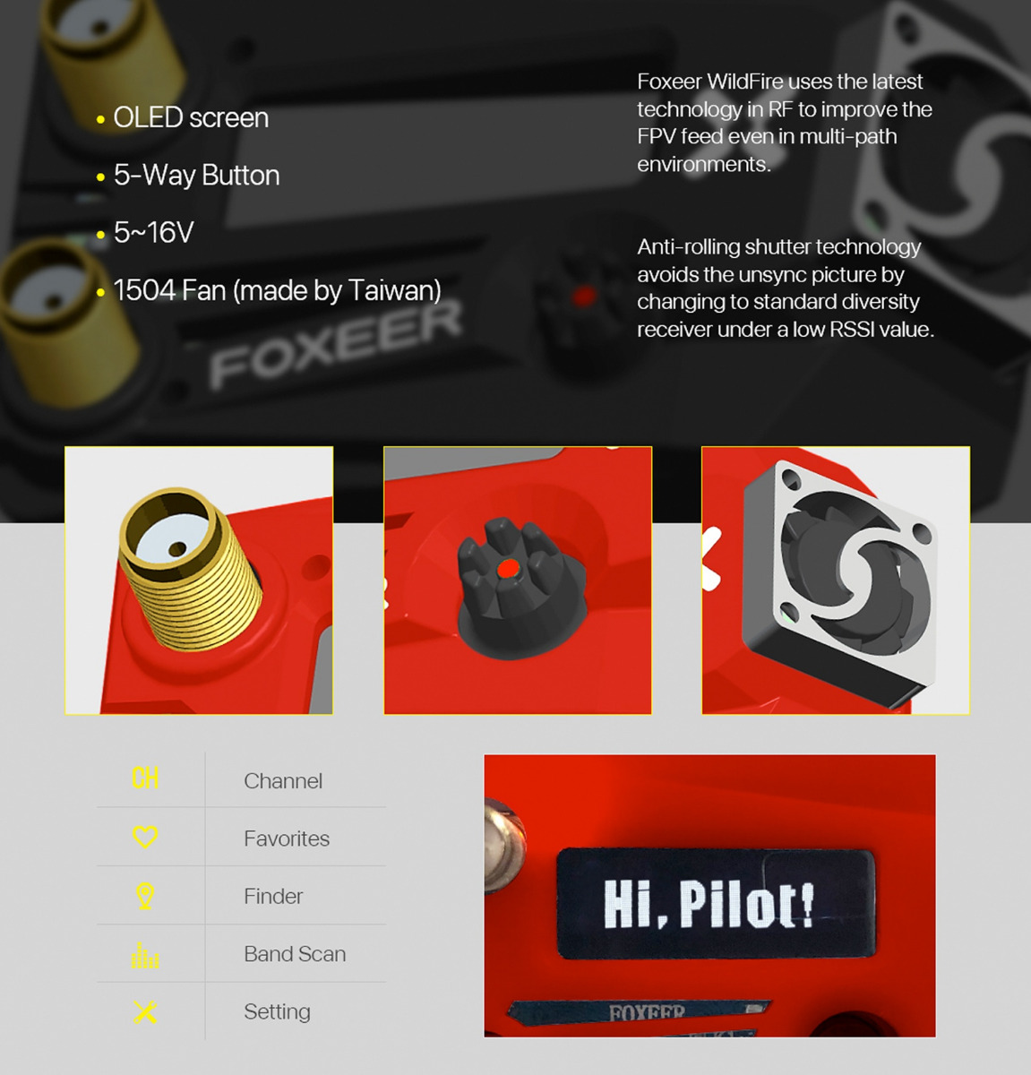 Foxeer Wildfire 5.8GHz Goggle Module