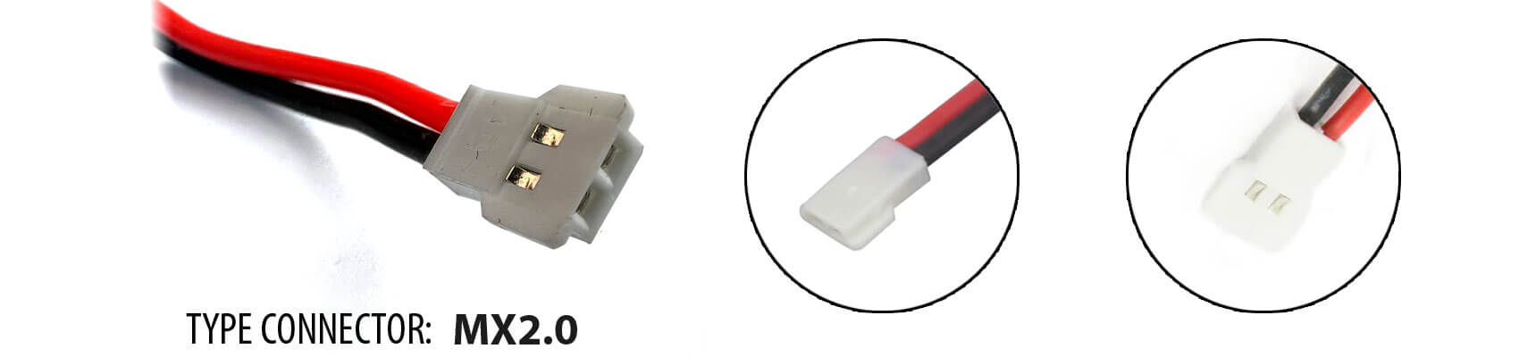 300mAh 3.7V LiPo Battery - MX 2.0 connector